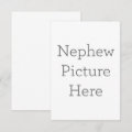 Unique Nephew Picture Thank You Card | Zazzle