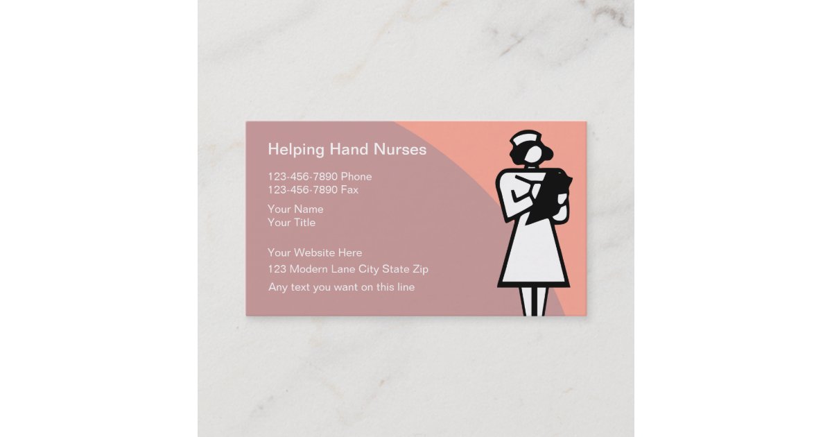Unique Nursing Business Cards | Zazzle