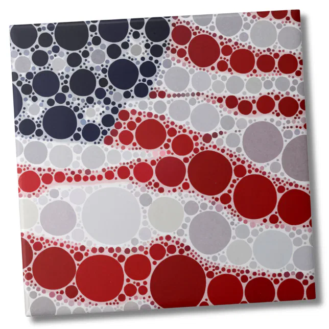 Unique Patriotic American Flag Ceramic Tile | Zazzle