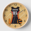 Unique Personalised Netball Clock | Zazzle