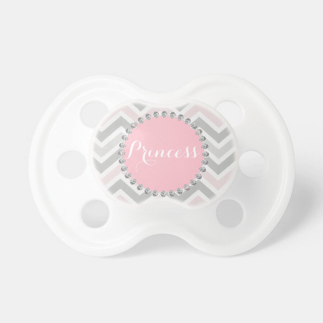 Unique Personalized Baby Girl Gifts Pink Princess Pacifier | Zazzle