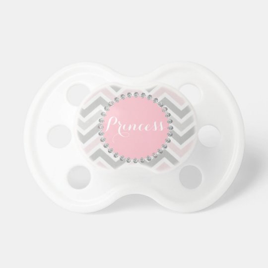 Unique Personalized Baby Girl Gifts Pink Princess Pacifier | Zazzle.com