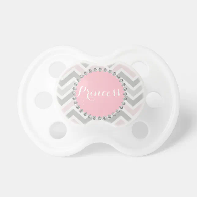 Unique Personalized Baby Girl Gifts Pink Princess Pacifier | Zazzle