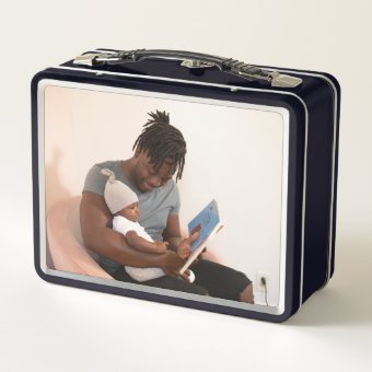Unique personalized custom metal lunch box | Zazzle