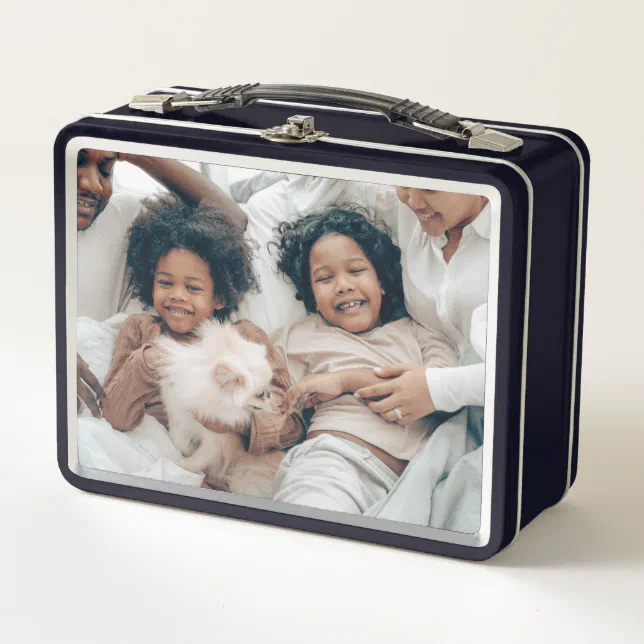 Unique personalized custom metal lunch box | Zazzle