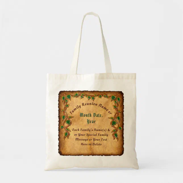 Unique Personalized Family Reunion Tote Bags | Zazzle