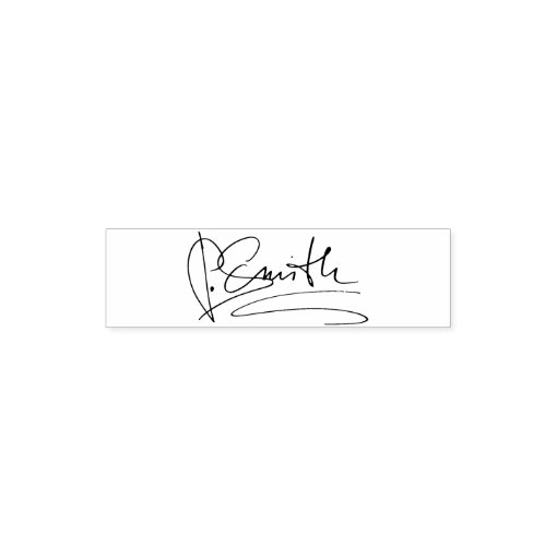 Unique Personalized Signature Self-inking Stamp | Zazzle