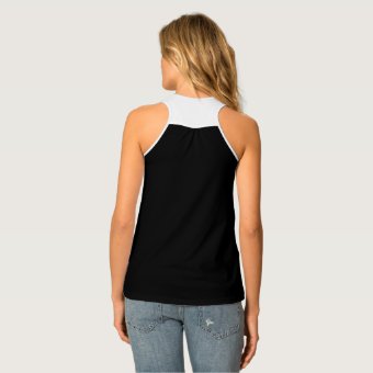 Unique Personalized Two-Tone Tank Top | Zazzle