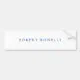 Unique Plain White Blue Minimalist Modern Bumper Sticker | Zazzle