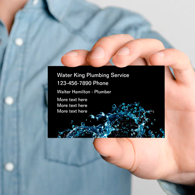 Unique Plumbing Service Plumber Business Cards | Zazzle