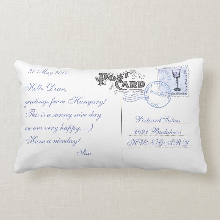 Unique Postcard Pillow | Zazzle.com