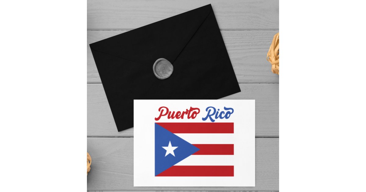 Unique Puerto Rico Flag Invitation Postcard | Zazzle