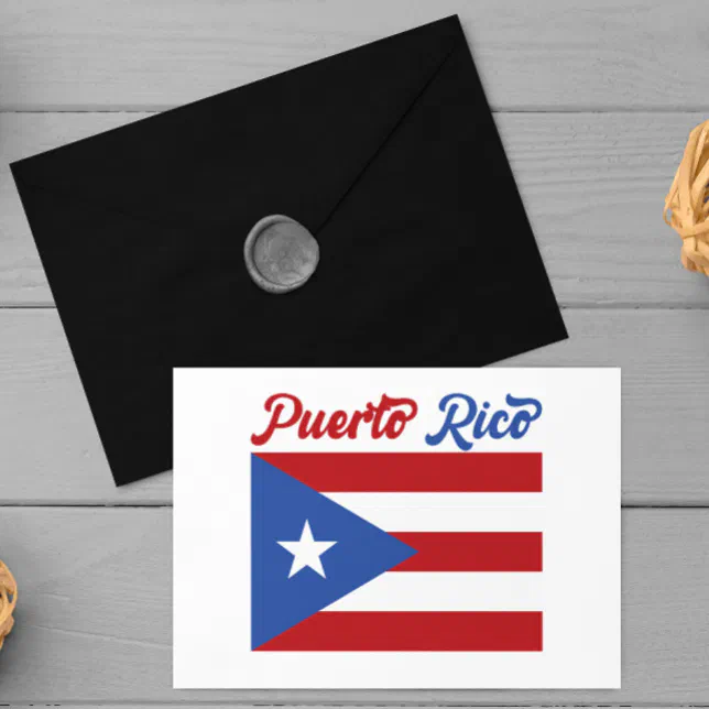 Unique Puerto Rico Flag Invitation Postcard | Zazzle