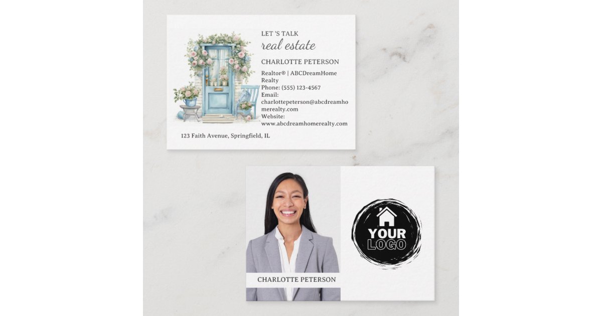 Unique Real Estate Agent Business Card | Zazzle