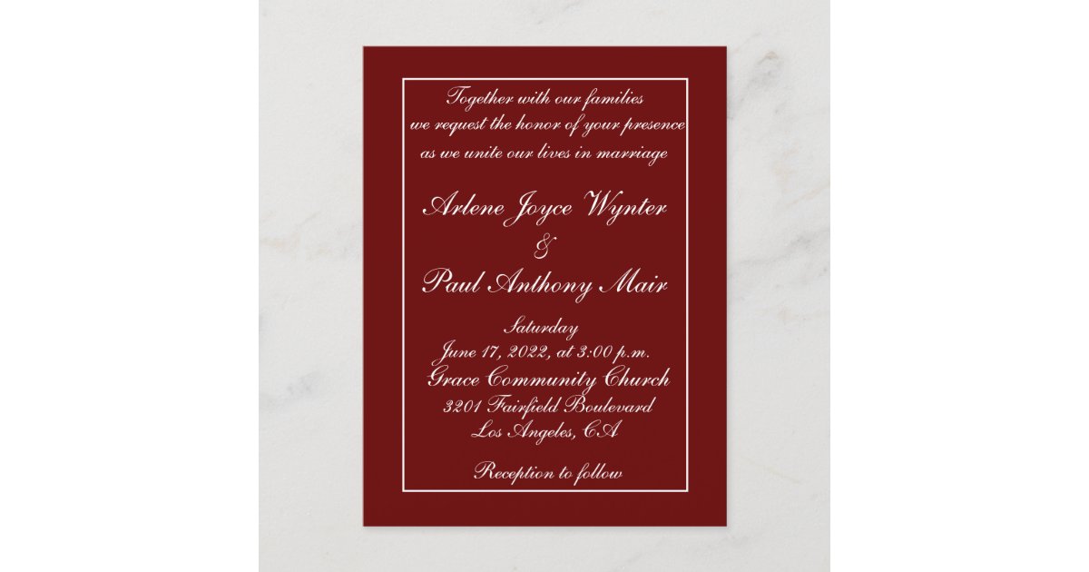 Unique Red And White Invitation | Zazzle