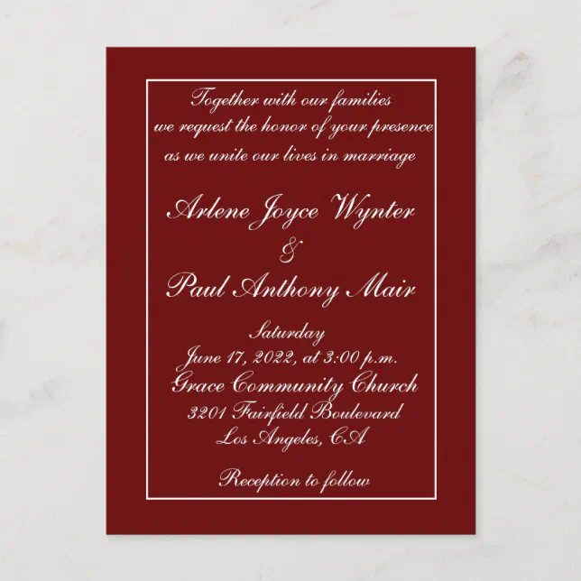 Unique Red And White Invitation | Zazzle