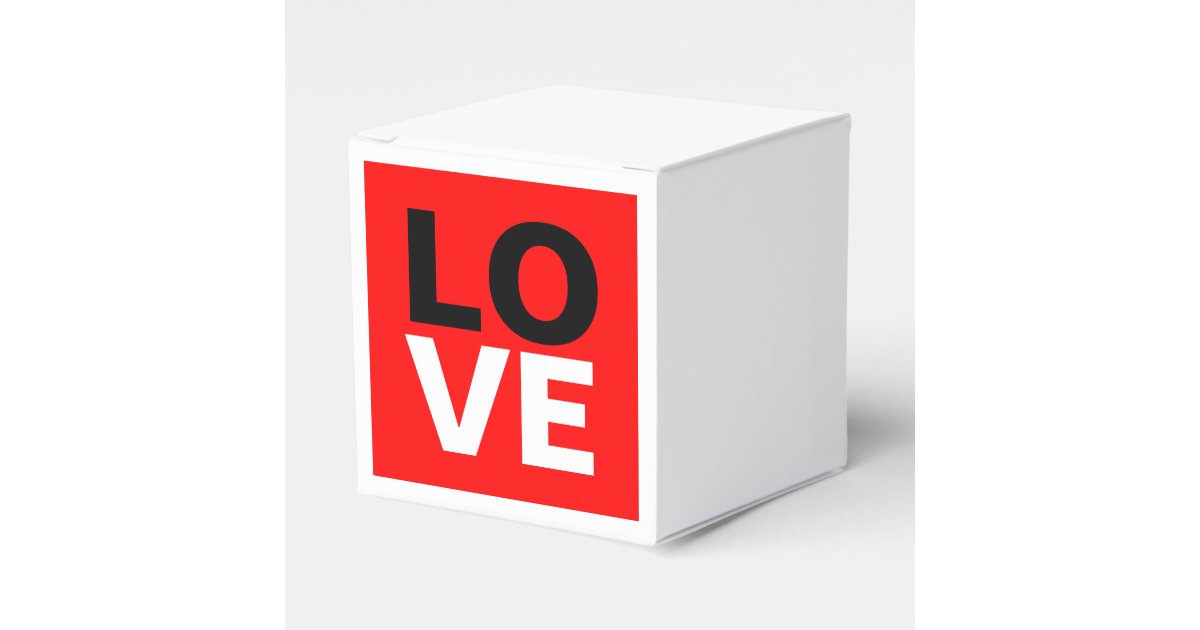Unique Red Background Love Romance Favor Boxes | Zazzle