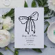 Unique Retro Bow Save the Date Invitation | Zazzle
