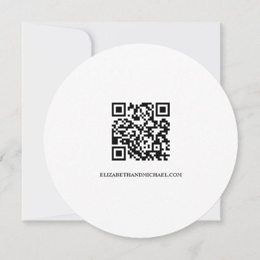 Unique Rustic Wedding Save the Date QR code Invitation | Zazzle