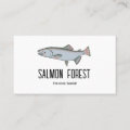 Unique Salmon Fish Fishing Guide Nature Simple Business Card | Zazzle