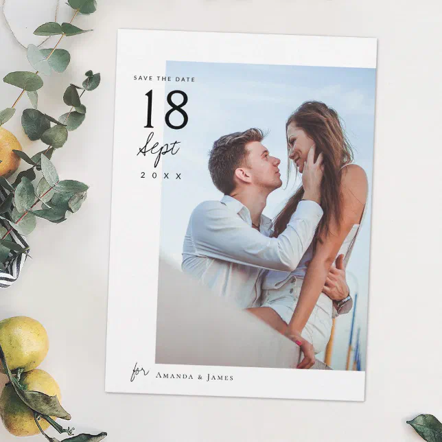 Unique Save the Dates with Photo Invitation | Zazzle