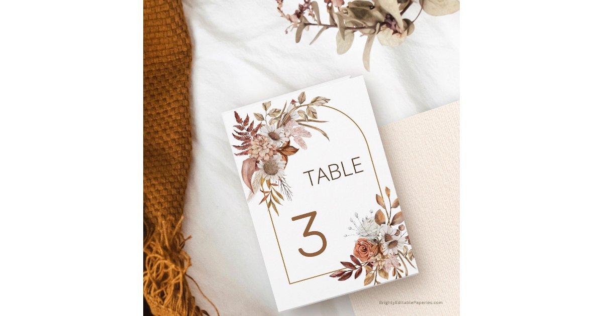 Unique Simple Script Photo Wedding Table Number | Zazzle