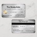 Unique Sparkly Silver Glitter Credit Card | Zazzle