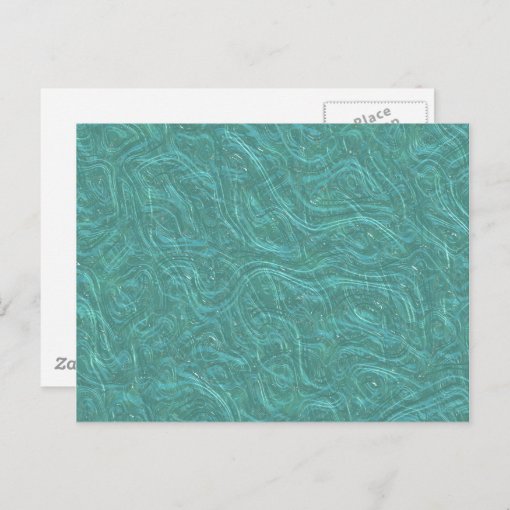 Unique Turquoise Green Acid-Etched Glass Texture Postcard | Zazzle