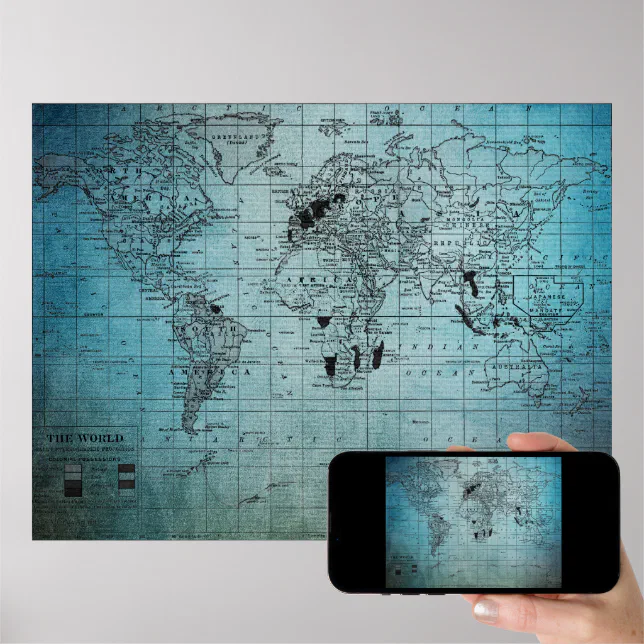 Unique World Map Poster | Zazzle