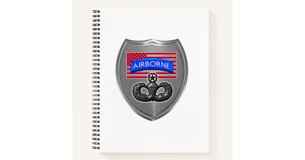 Uniquely Designed Airborne Paratrooper Notebook | Zazzle