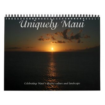 Uniquely Maui Calendar | Zazzle