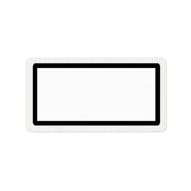 Unisex Black Bordered Mailing Address Labels | Zazzle