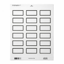 Unisex Black Bordered Mailing Address Labels | Zazzle