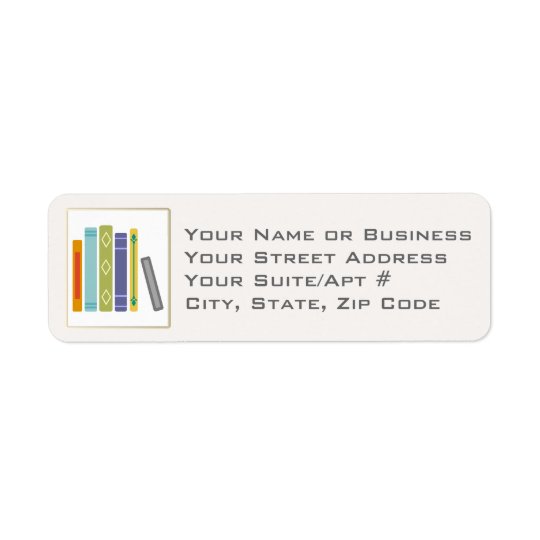 Unisex Book-Themed Return Address Labels | Zazzle.com