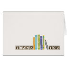 Blank Book Themed THANK YOU Card | Zazzle.com