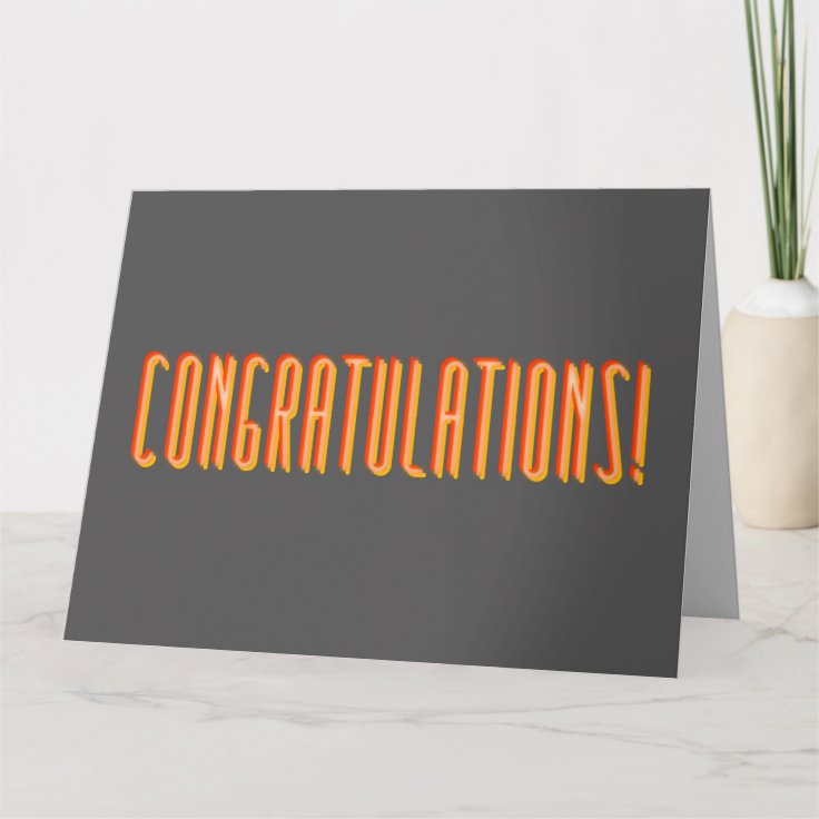 Unisex Sarcastic Congratulations Greeting Card | Zazzle