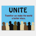 Unite, We are all in this Together Equality Sign | Zazzle