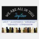 Unite, We are all in this Together Equality Sign | Zazzle
