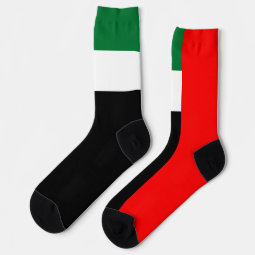 United Arab Emirates Flag Patriotic UAE National Socks | Zazzle
