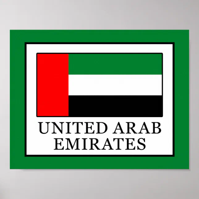 United Arab Emirates Poster | Zazzle