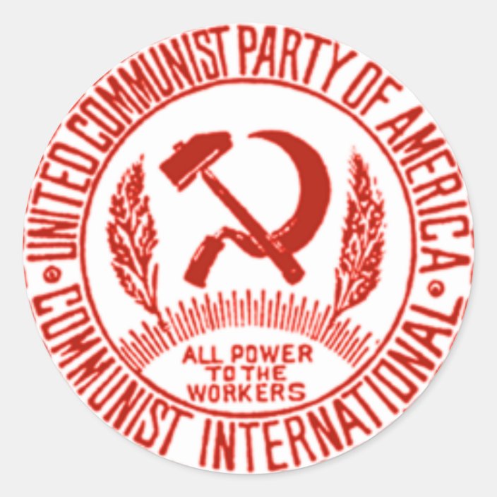 United Communist Party of America Classic Round Sticker | Zazzle