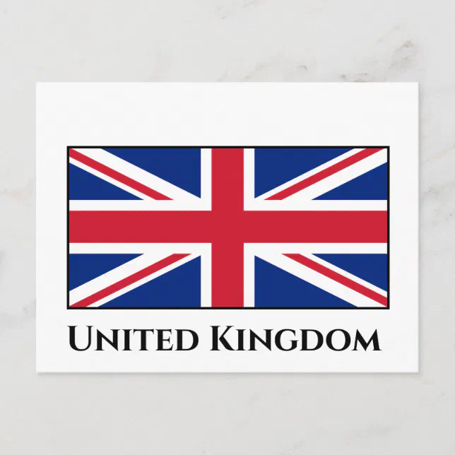 United Kingdom (British) Flag Postcard | Zazzle