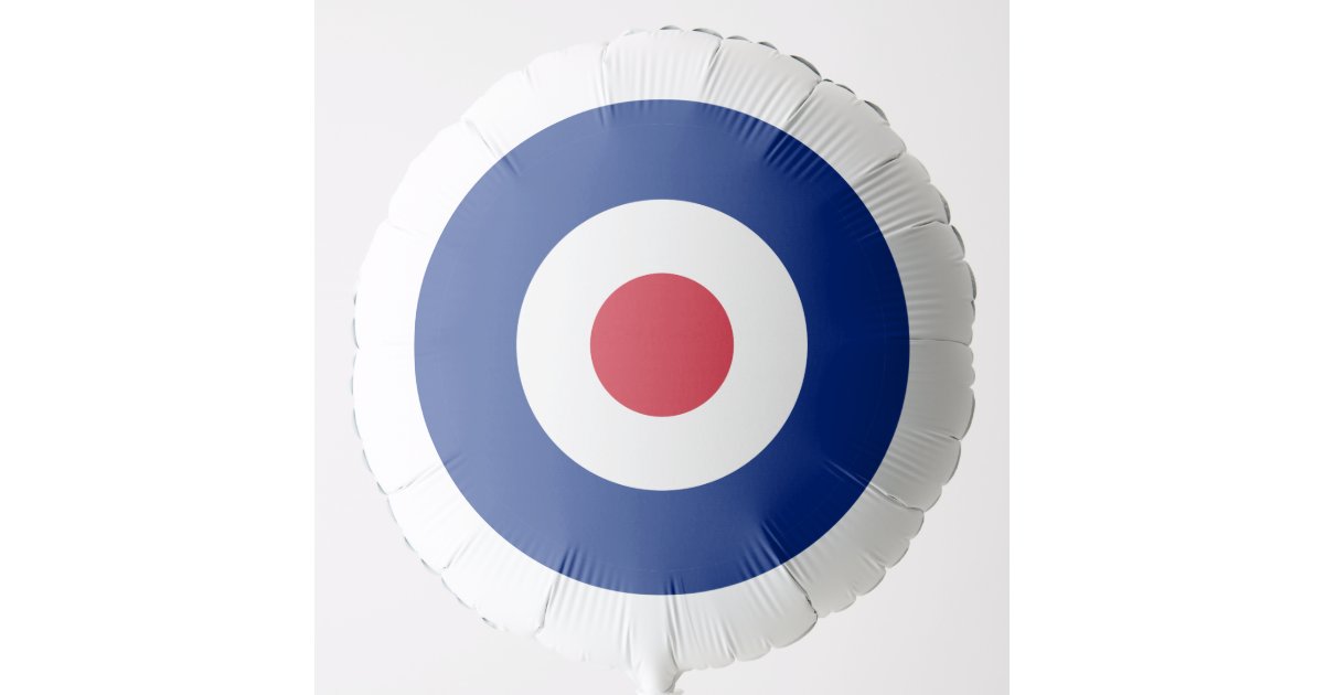 united kingdom British roundel flag country symbol Balloon | Zazzle