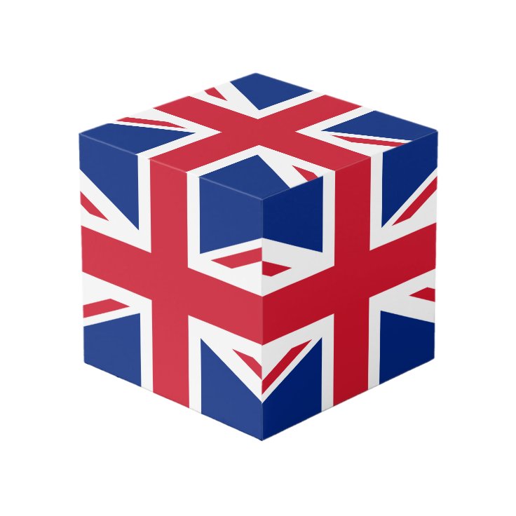 United Kingdom Flag Cube | Zazzle