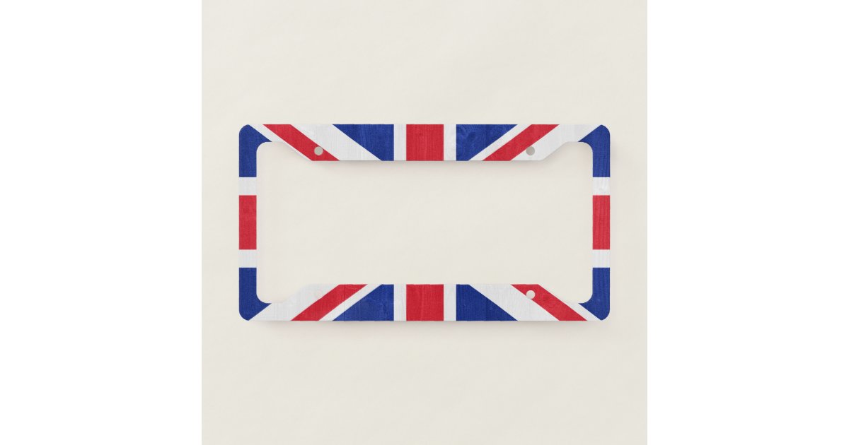 United Kingdom Flag License Plate Frame | Zazzle