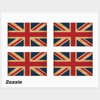 United Kingdom Flag Rectangular Sticker | Zazzle