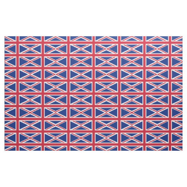 Union jack flag waving in the wind fabric | Zazzle