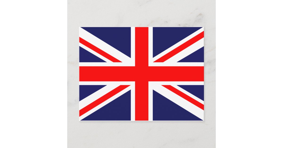 United Kingdom of Great Britain Union Jack Flag Postcard | Zazzle
