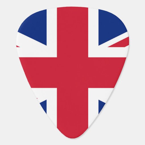 United Kingdom Union Jack Flag Guitar Pick | Zazzle