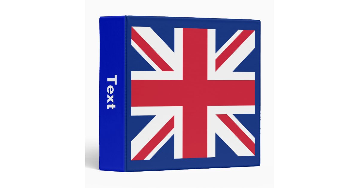 United Kingdom Union Jack Flag of British Colonies 3 Ring Binder | Zazzle